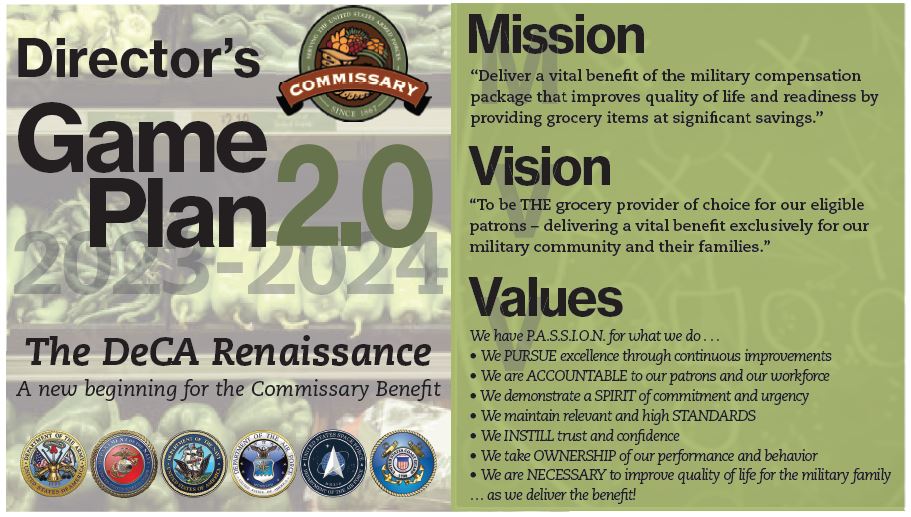 Mission, Vision and Values | Commissaries