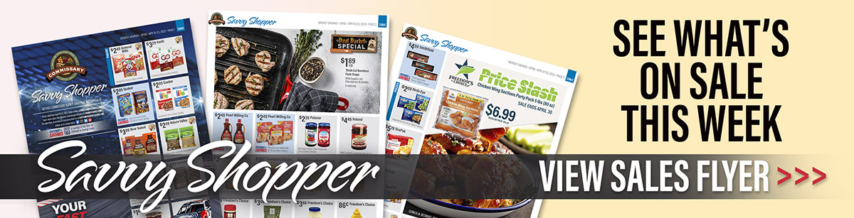 Sales Flyer and Featured Items | Commissaries